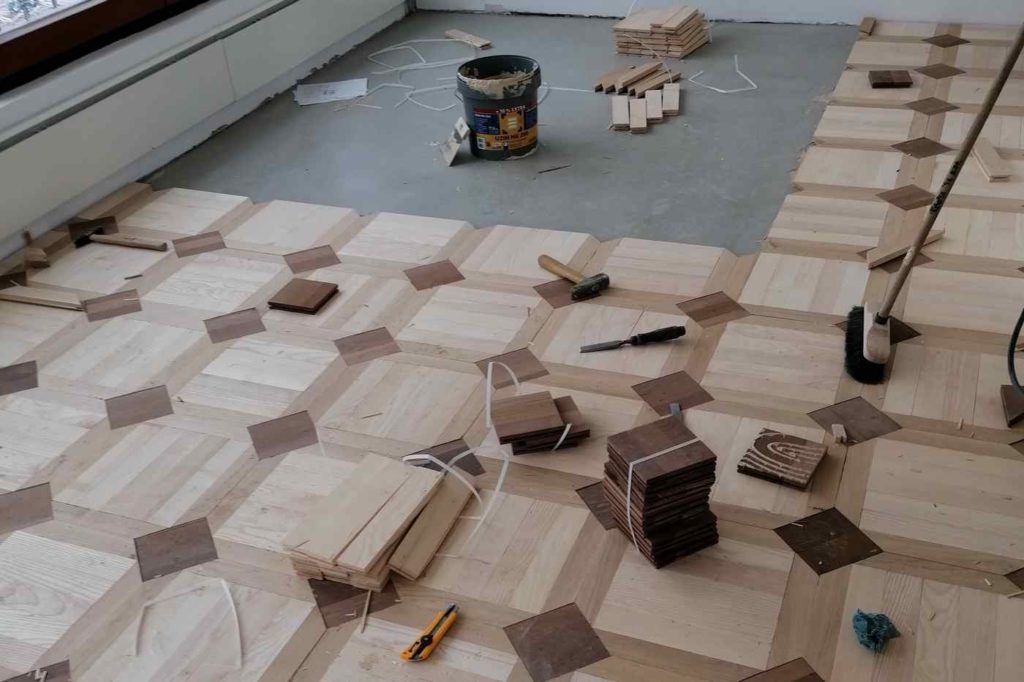 Műgyanta padló - parketta, padló, intarzia